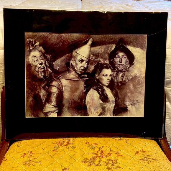 Art | Haiyan 204 Charcoal Drawing The Wizard Of Oz | Poshmark